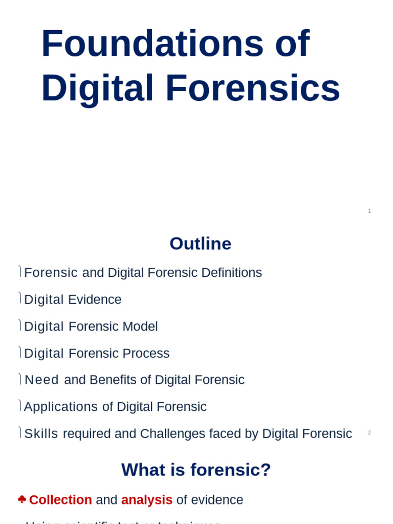Unit-1-1. Foundations of Digital Forensics | PDF | Digital Forensics | Computer File