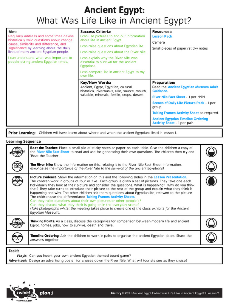 Exploring Daily Life in Ancient Egypt | PDF | Ancient Egypt | Egypt