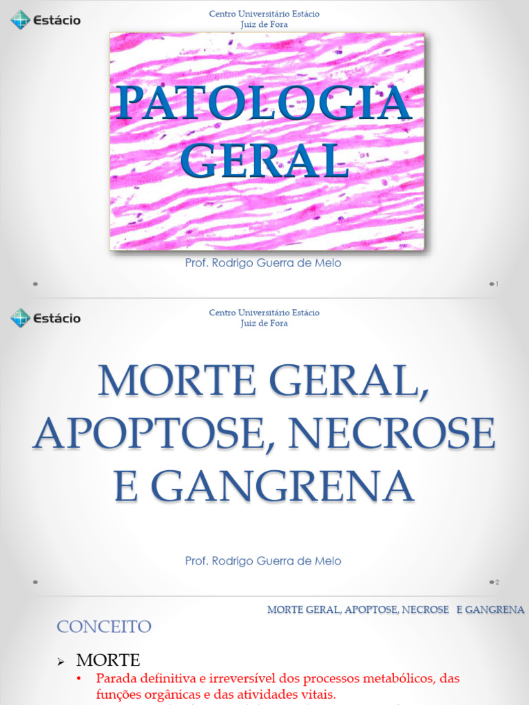 Morte Geral, Apoptose e Necrose | PDF | Necrose | Apoptose