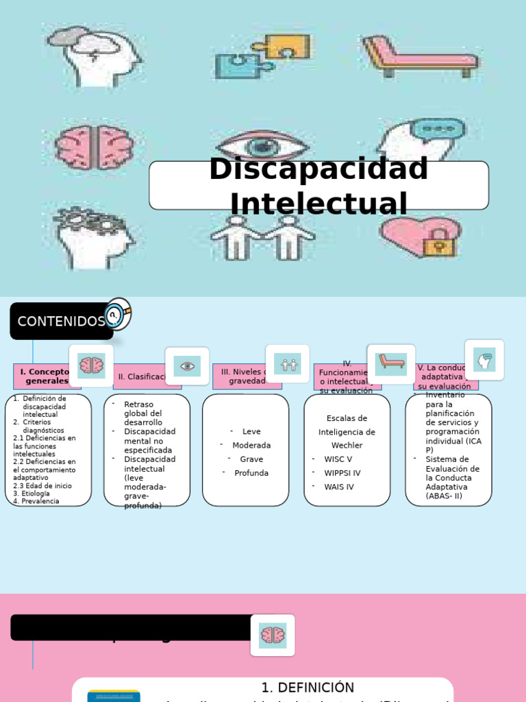 Discapacidad Intelectual CCP | PDF | Escala de inteligencia para ...