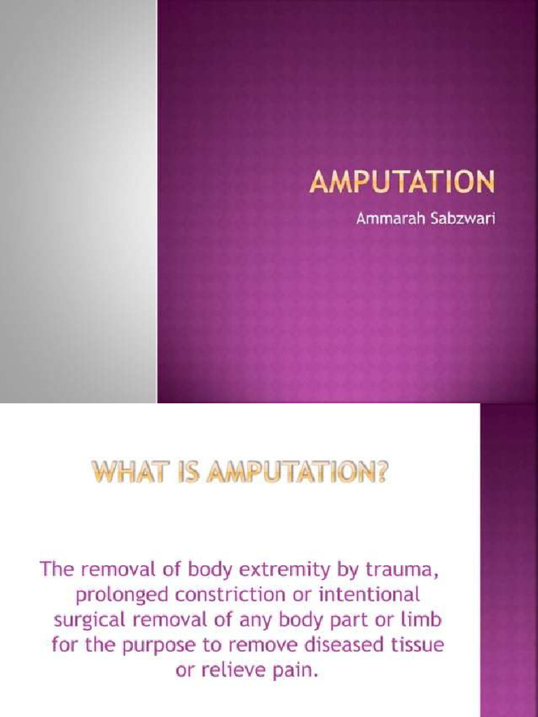 Amputation | PDF
