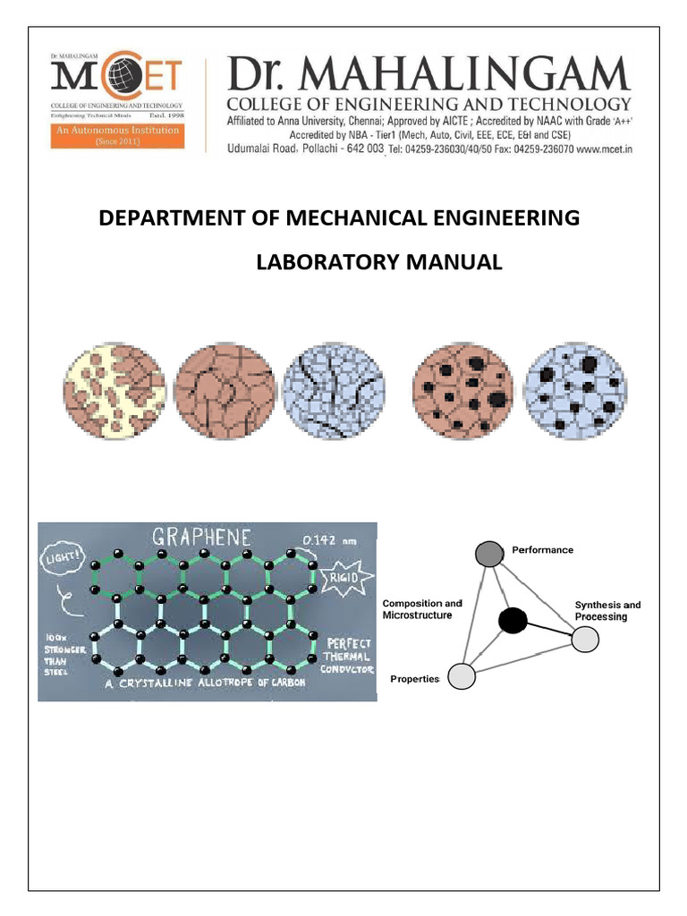 Engineering Materials Lab Manual | PDF | Steel | Heat Treating