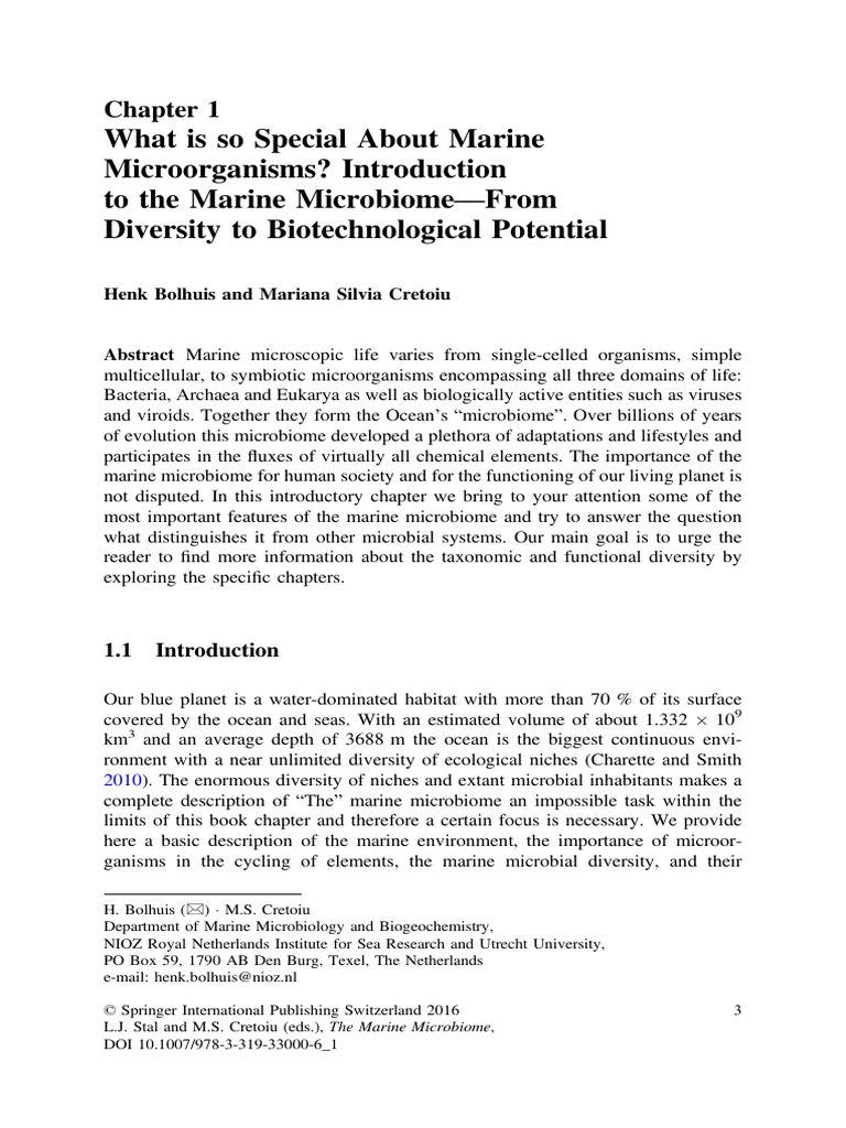 Marine Microbiome: Diversity & Impact | PDF | Oceans | Phytoplankton