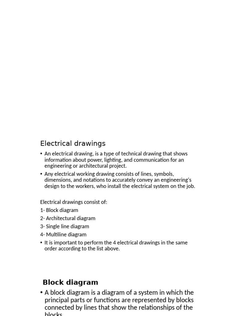 Electrical Drawing | PDF