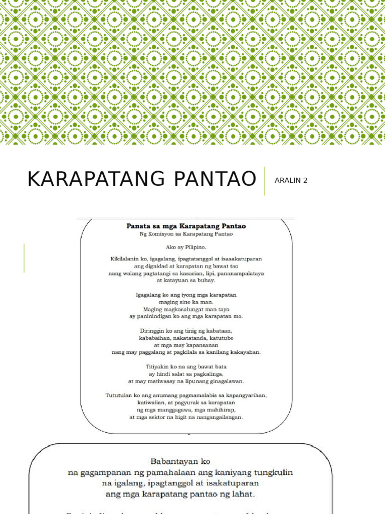2.-Karapatang-Pantao | PDF