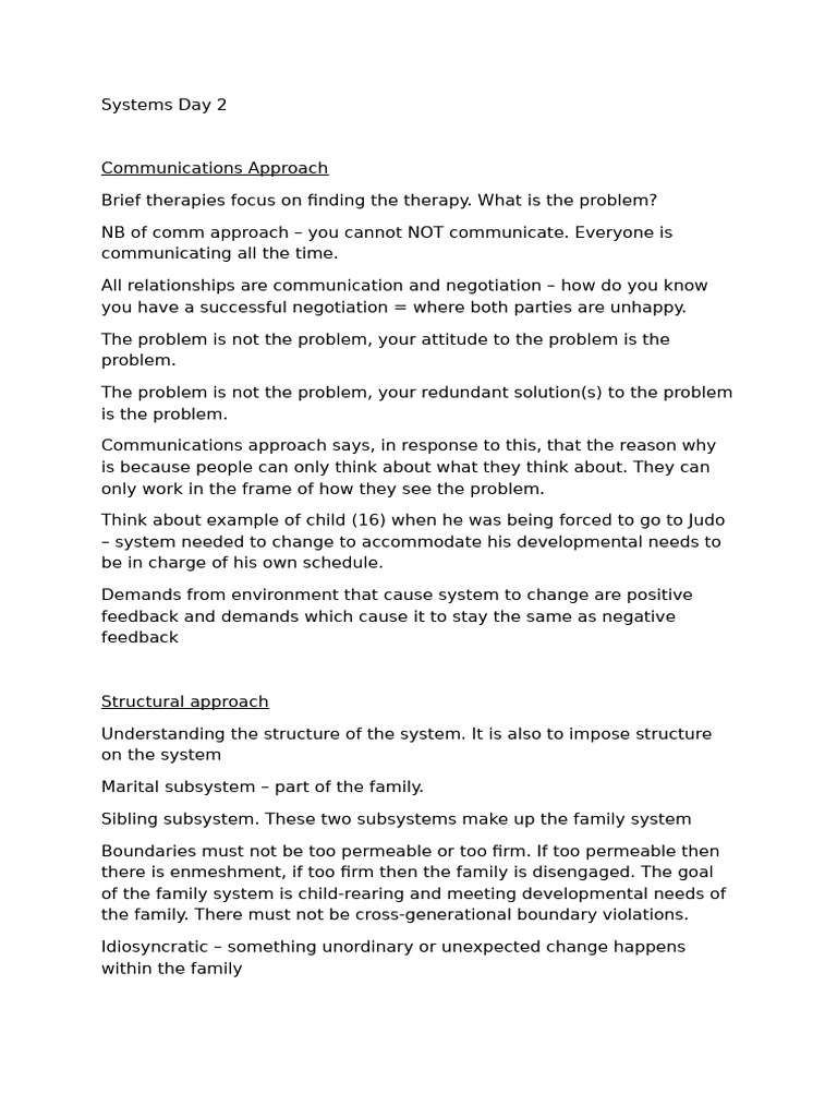 Systems Day 2 | PDF | Psychological Concepts | Social Psychology