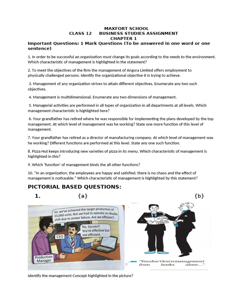 Assignment CH 1 | PDF