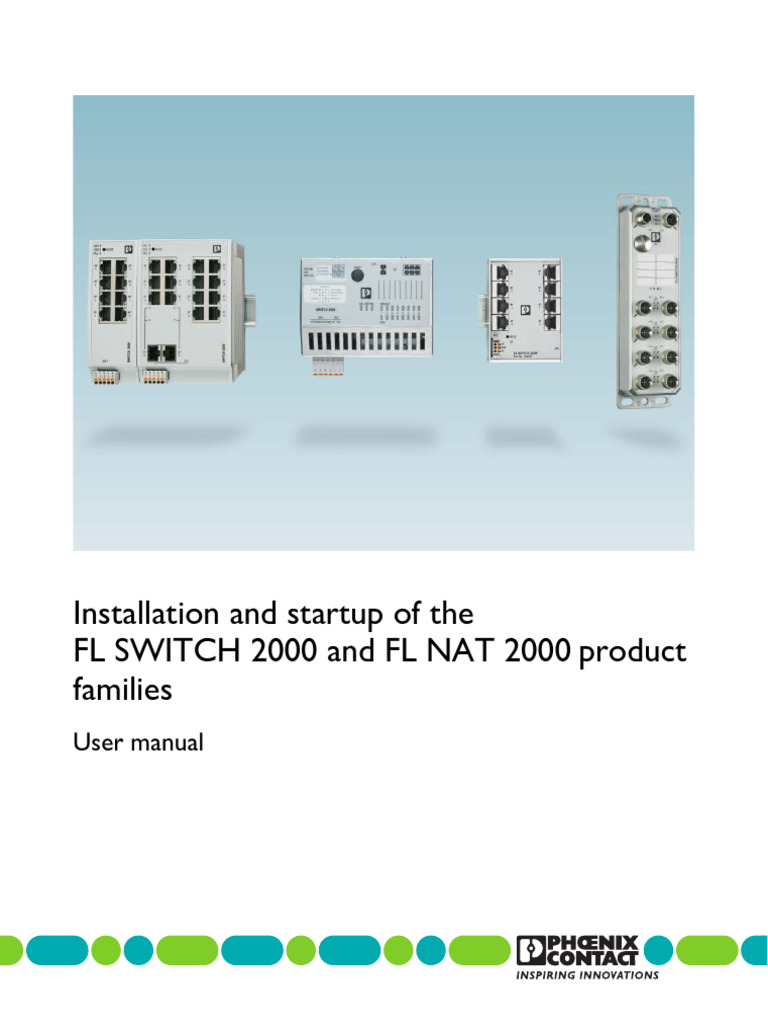 FL SWITCH 2000 & NAT 2000 User Manual | PDF | Computing | Networking Standards