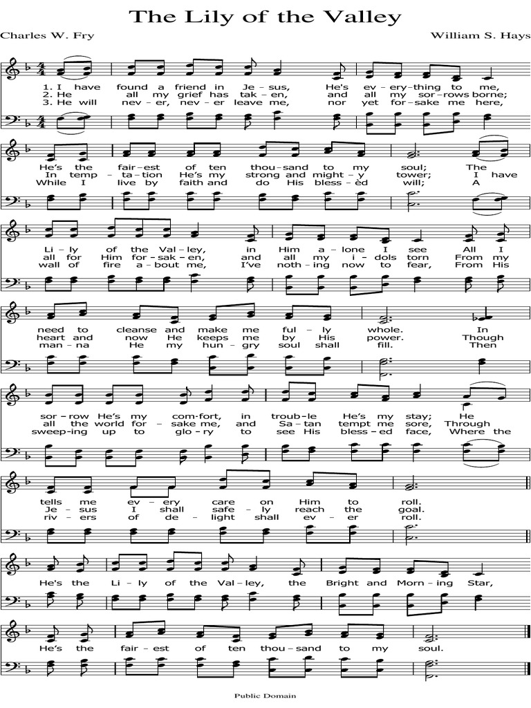 The Lily of the Valley Poem | PDF