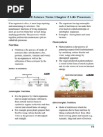 Class 10 Science Chapter 6 Life Processes Notes | PDF
