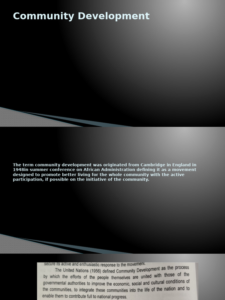 Community Dev. Defi. Con. Philosophy Etc. | PDF