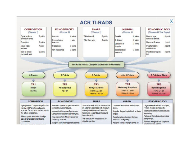 Thyroid Tirads | PDF
