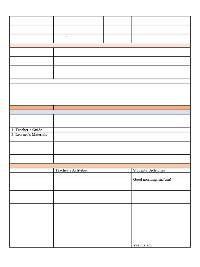 Grade 9 Crocheting Lesson Plan | PDF | Crochet | Yarn