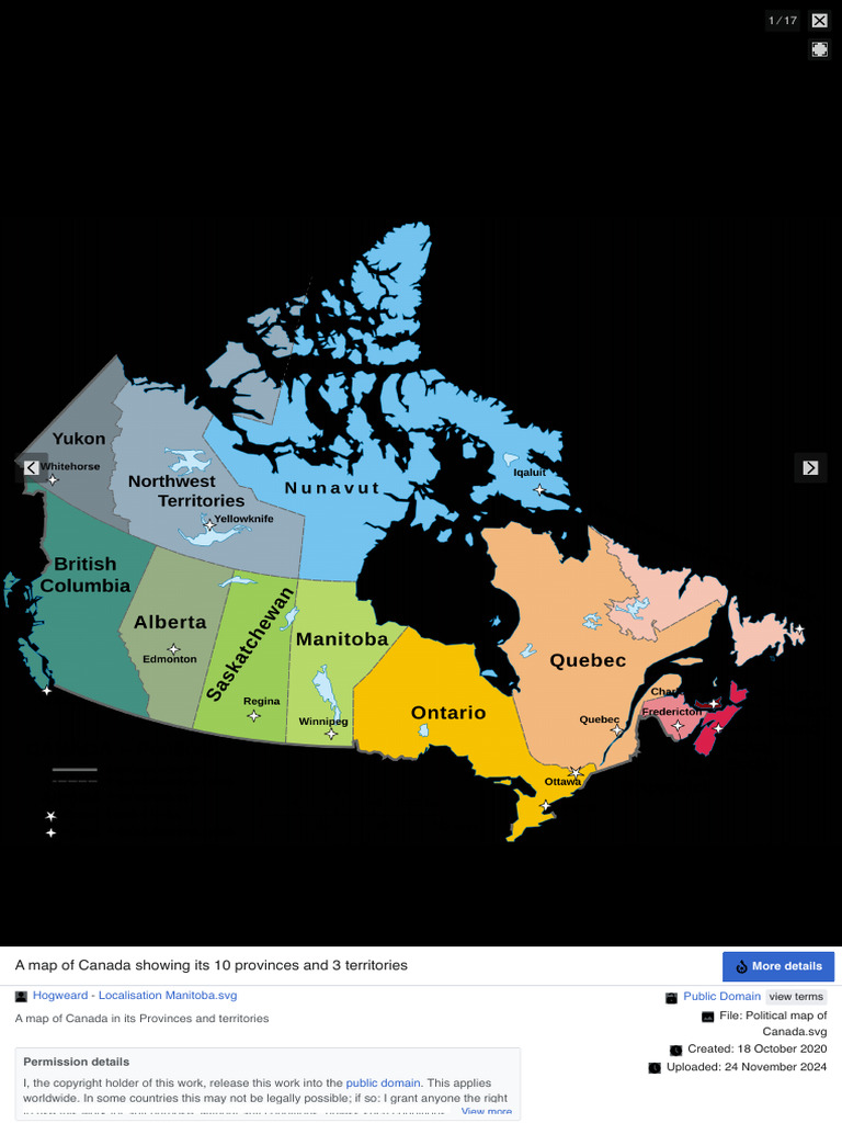 Political Map of Canada - Provinces and Territories of Canada ...