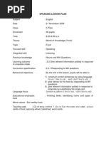 Present Unit 4 - Lunchtime (Superminds Year 1) | PDF