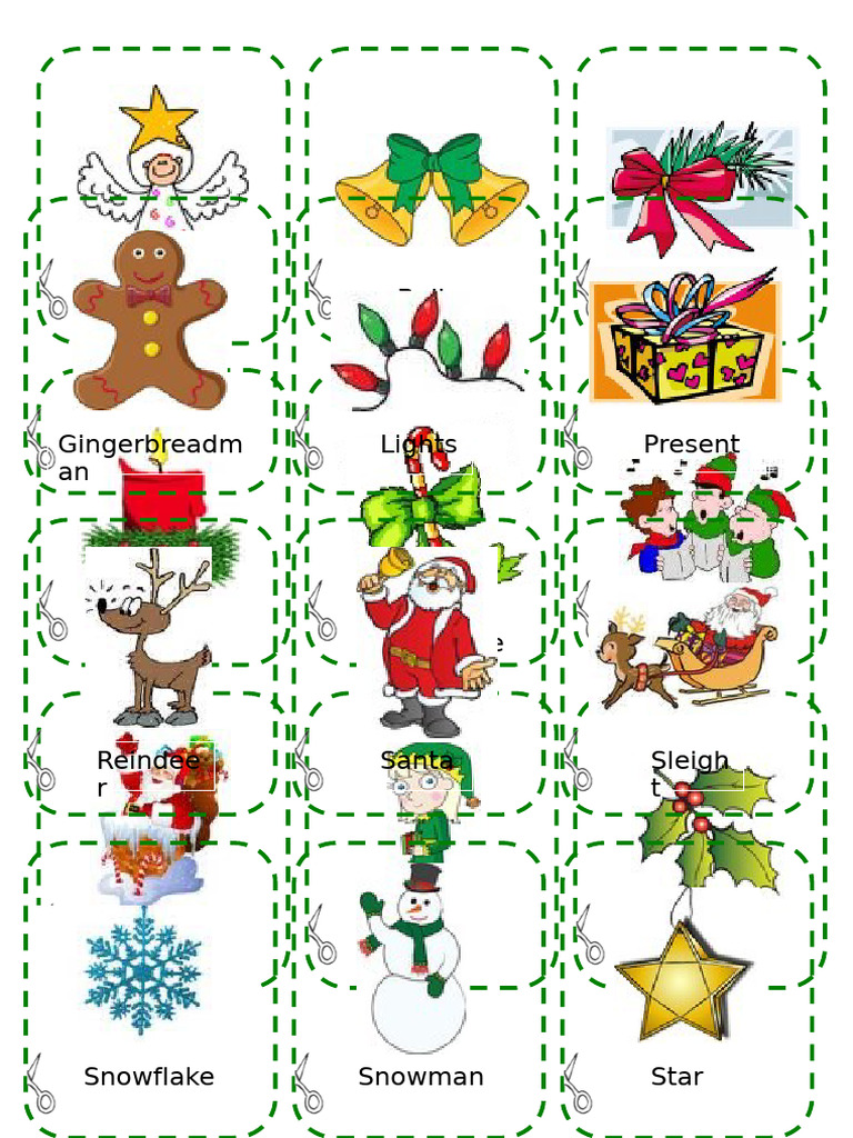 Xmas Flashcards | PDF