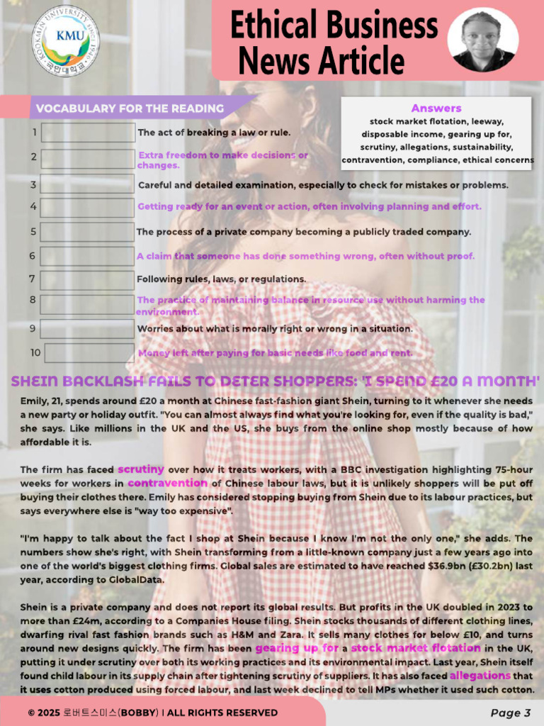 CBD Ethics Class 2 HANDOUTS | PDF