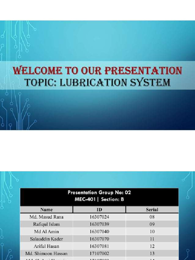 Lubrication System | PDF