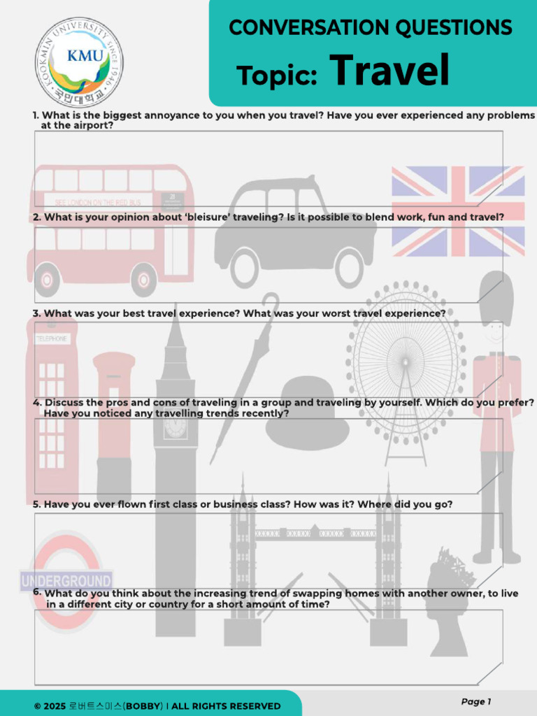 CBD (Business) Travel Class 1 HANDOUTS | PDF