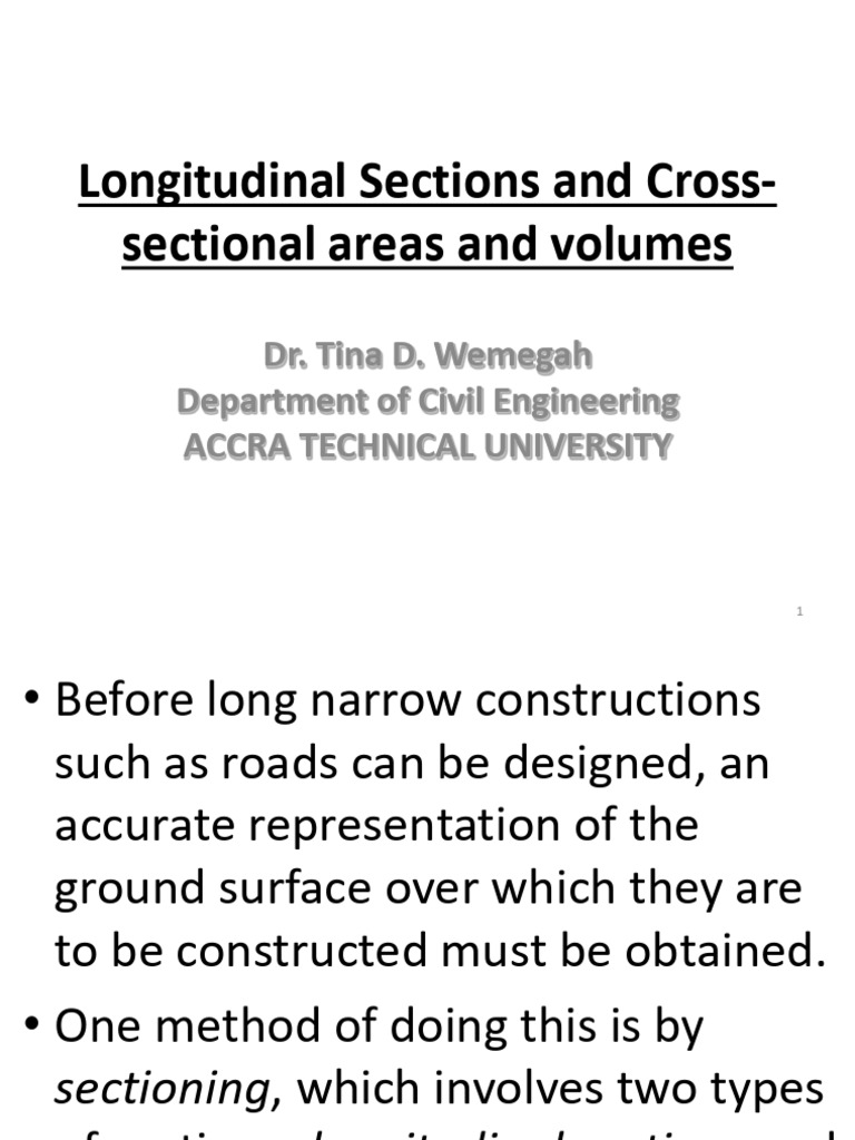 4 - Longitudinal Sections and Cross-Sectional Areas and Volumes - 2021 ...