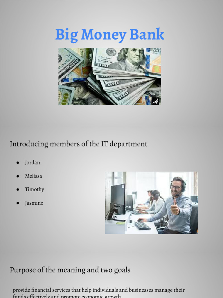 Big Money Bank | PDF