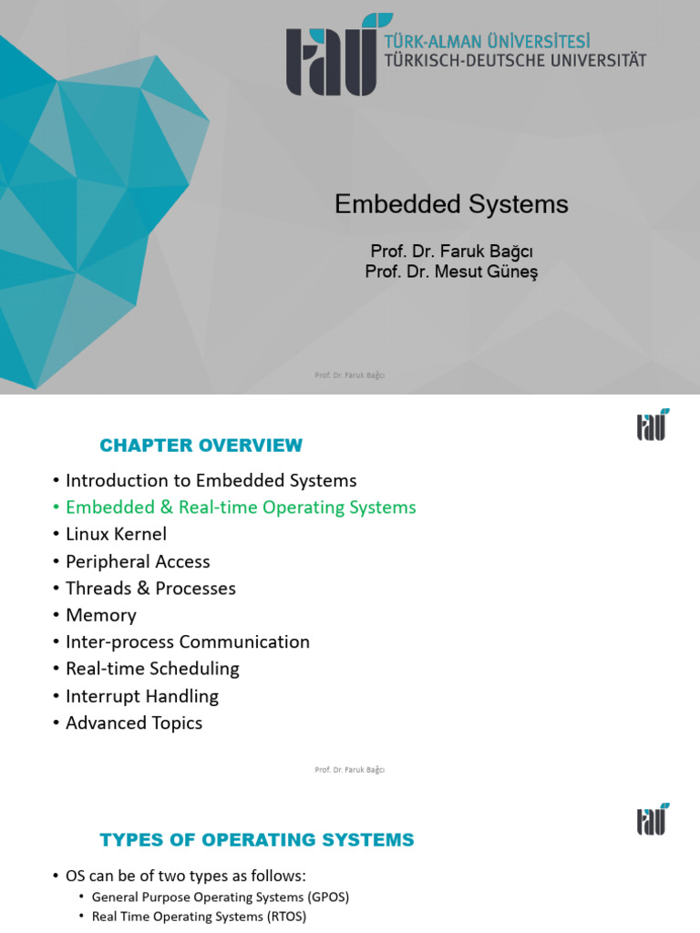 Introduction to Embedded Systems | PDF | Operating System | Scheduling ...