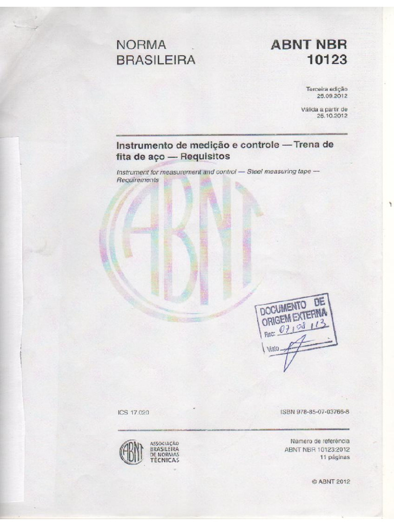 NBR 10123 | PDF