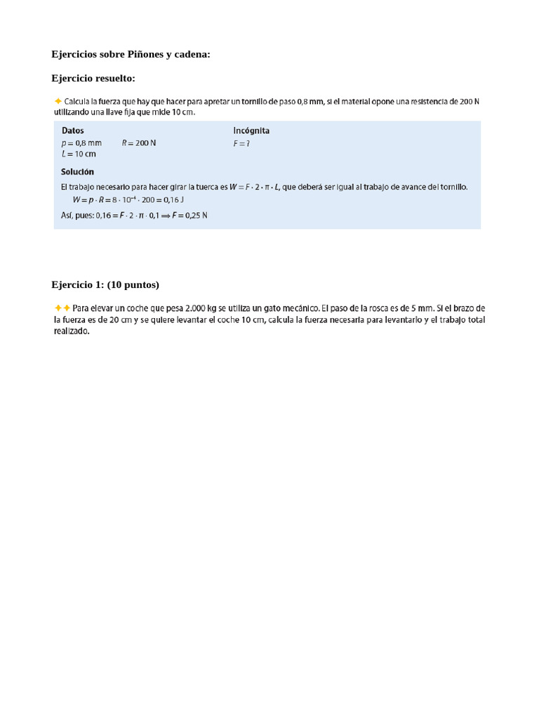 P8 - Tornillo y Tuerca | PDF