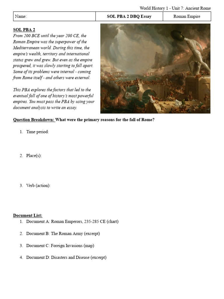 Causes of Rome's Decline and Fall | PDF | Paragraph | Roman Empire