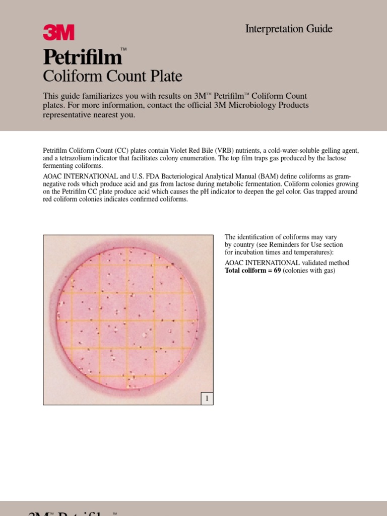 Petrifilm: Coliform Count Plate | PDF | Chemistry | Nature