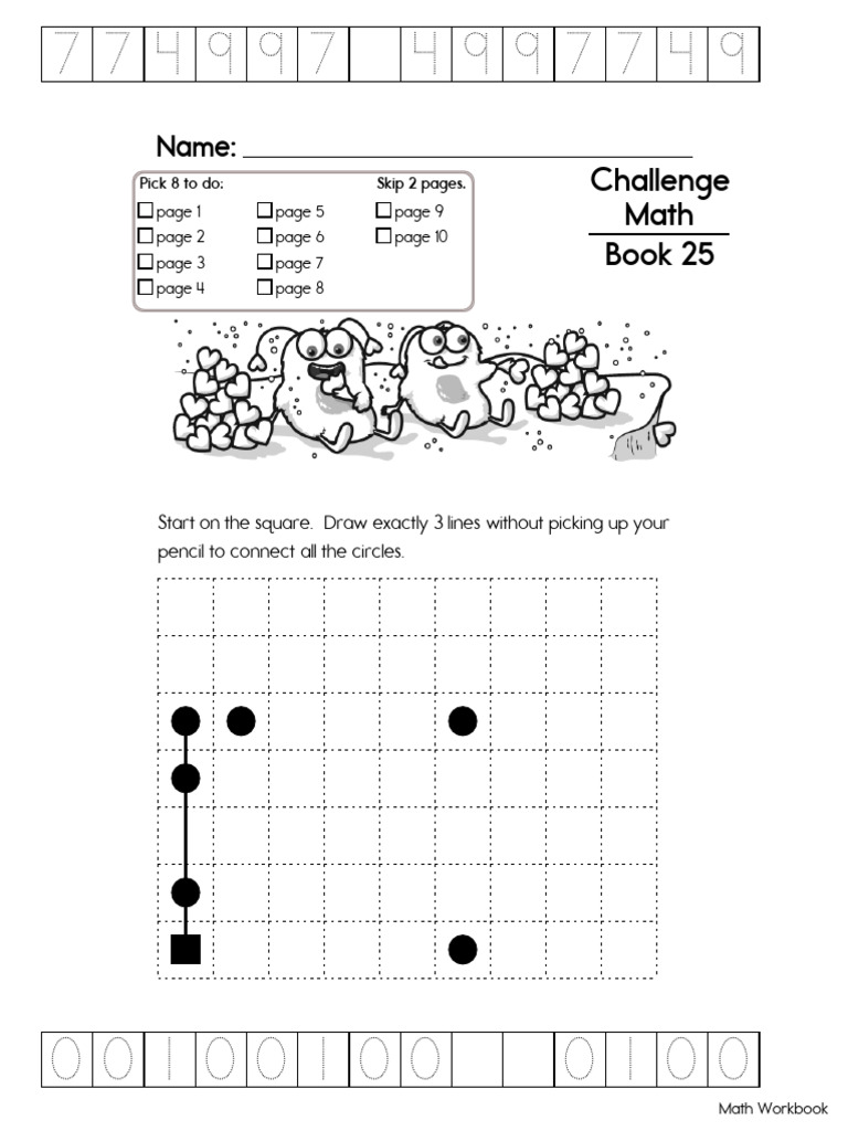 Math Workbook Kindergarten | PDF