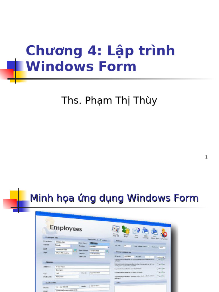 Chương 4. Các điều khiển người dùng c# - phan1 | PDF