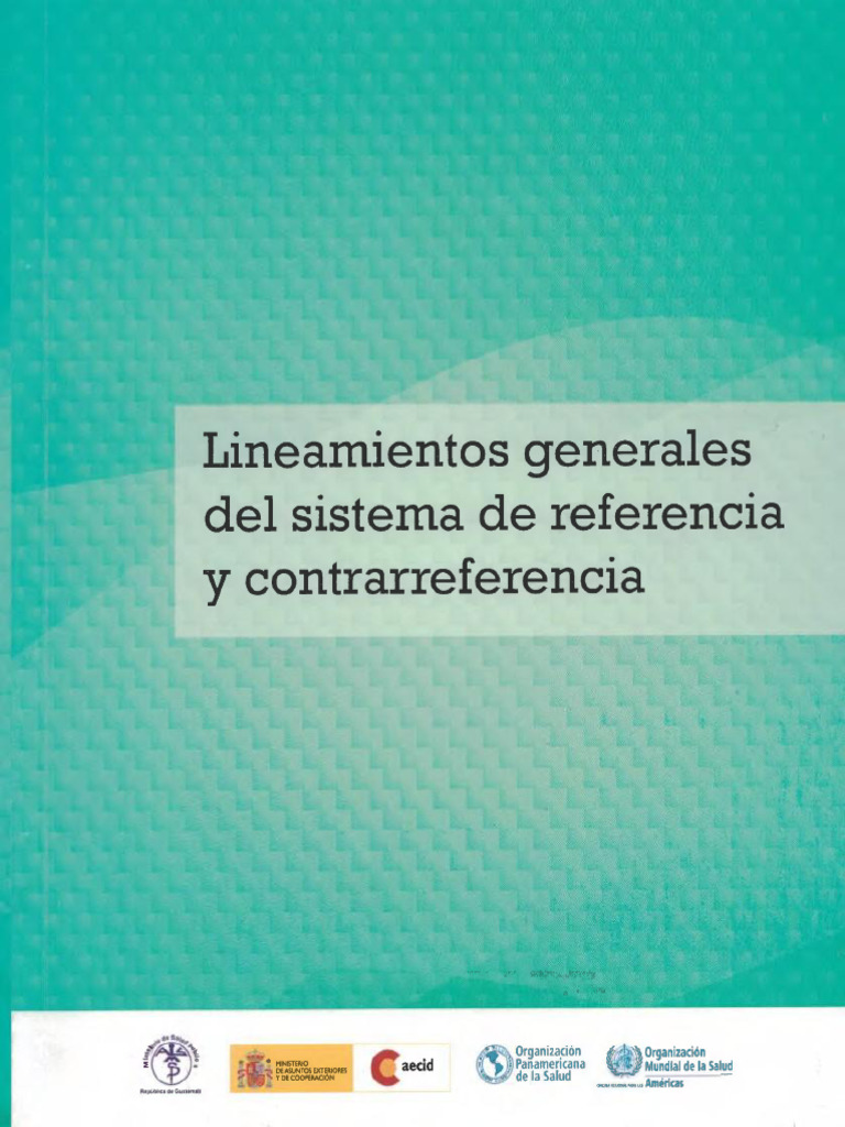 Lineamientos Del Sistema de Referencia y Contrareferencia | PDF