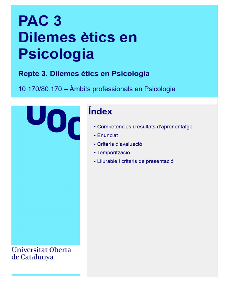 PAC3 Dilemes Ètics 1r Semestre 2024 - 2025 | PDF