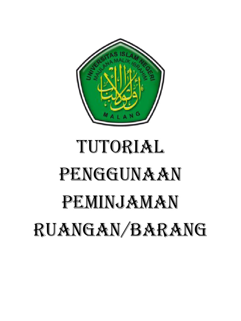 Panduan Peminjaman Ruangan dan Barang | PDF