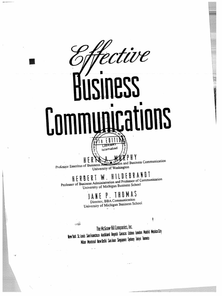 Business Communication Book | PDF