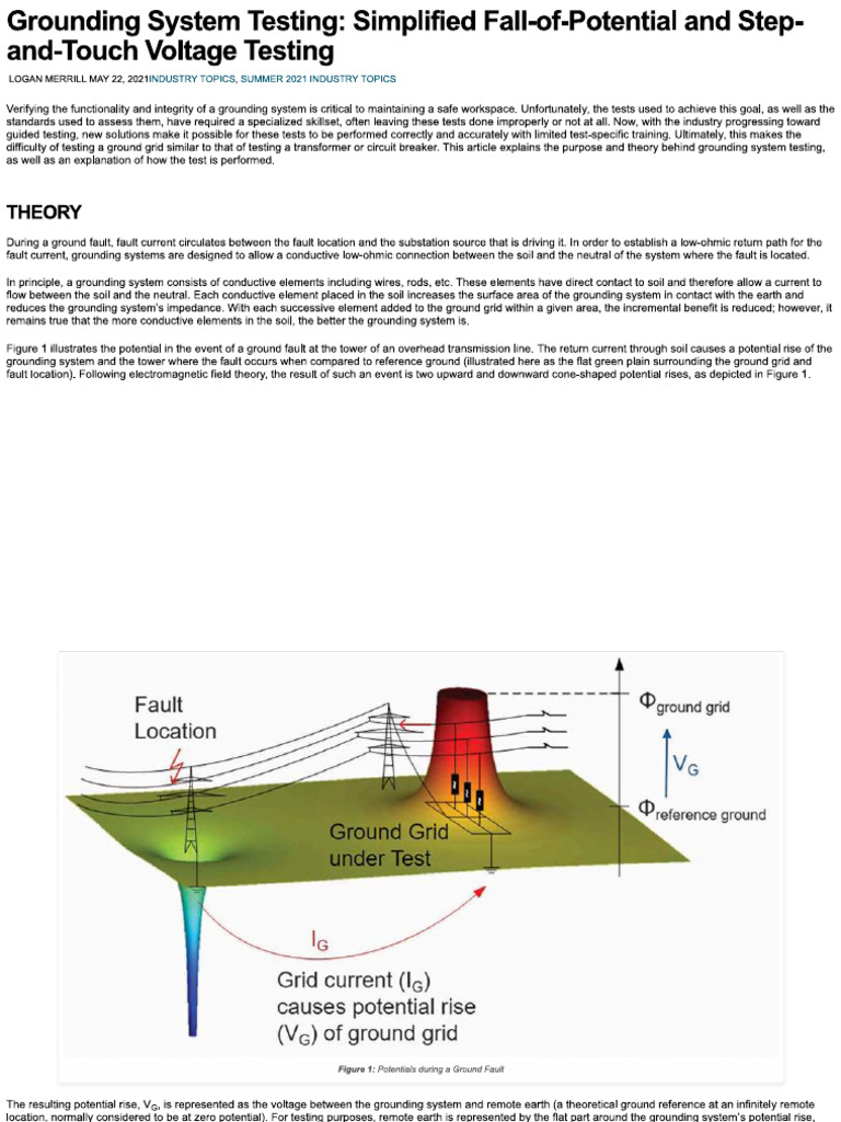 Grounding System Testing - 250213 - 220242 | PDF