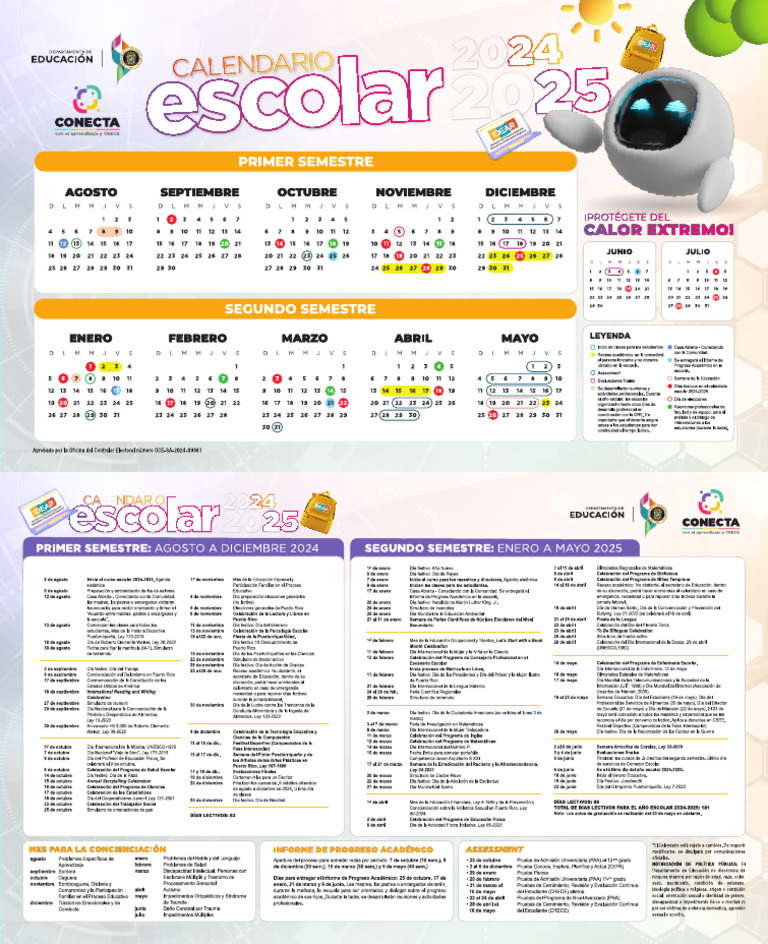 Calendario Escolar 2024 | PDF