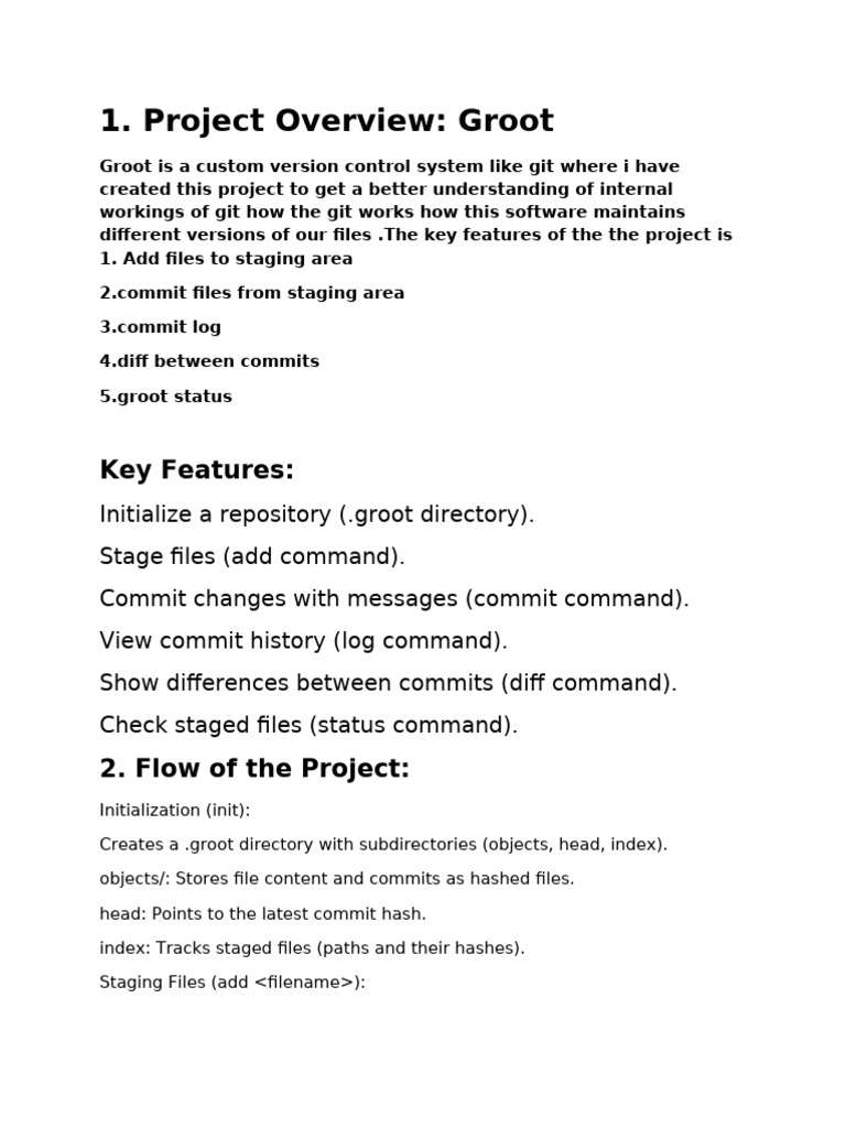 Groot Project Questions | PDF | Computer File | Version Control