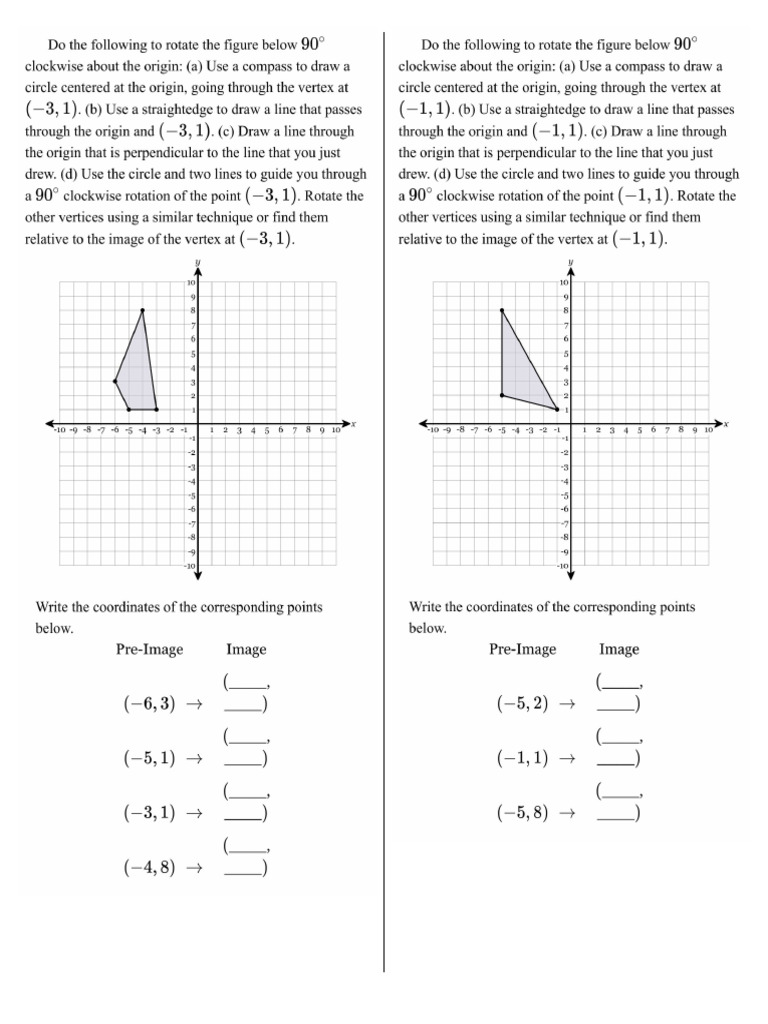Rotation Practice | PDF