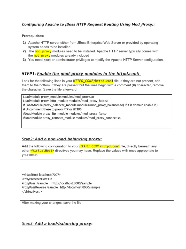 Apache Configuration Mod - Proxy | PDF | Proxy Server | Apache Http Server