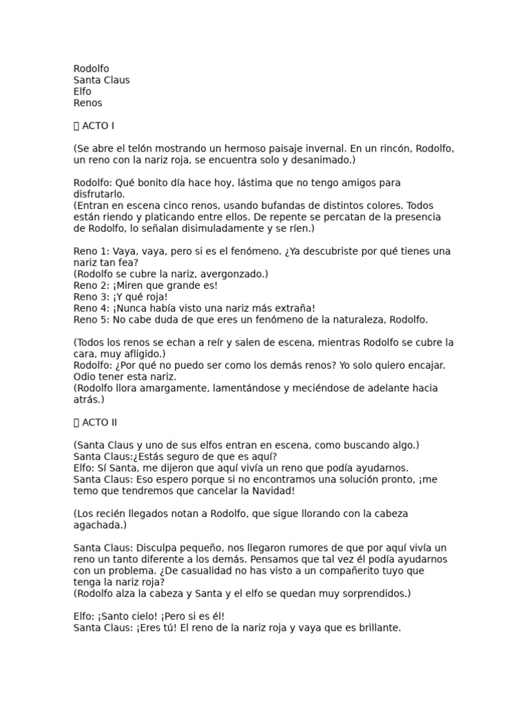 Rodolfo El Reno 1B | PDF | Papá Noel