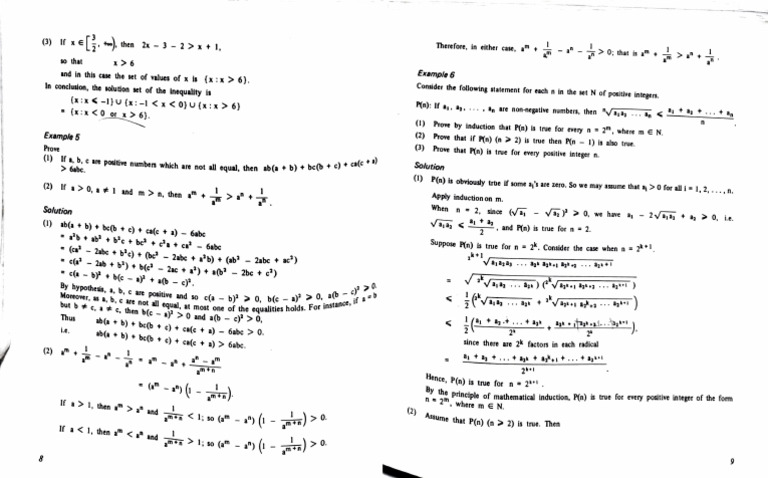 Book 1 Aids To Advanced Level Pure Mathematics Summary Worked Examples ...
