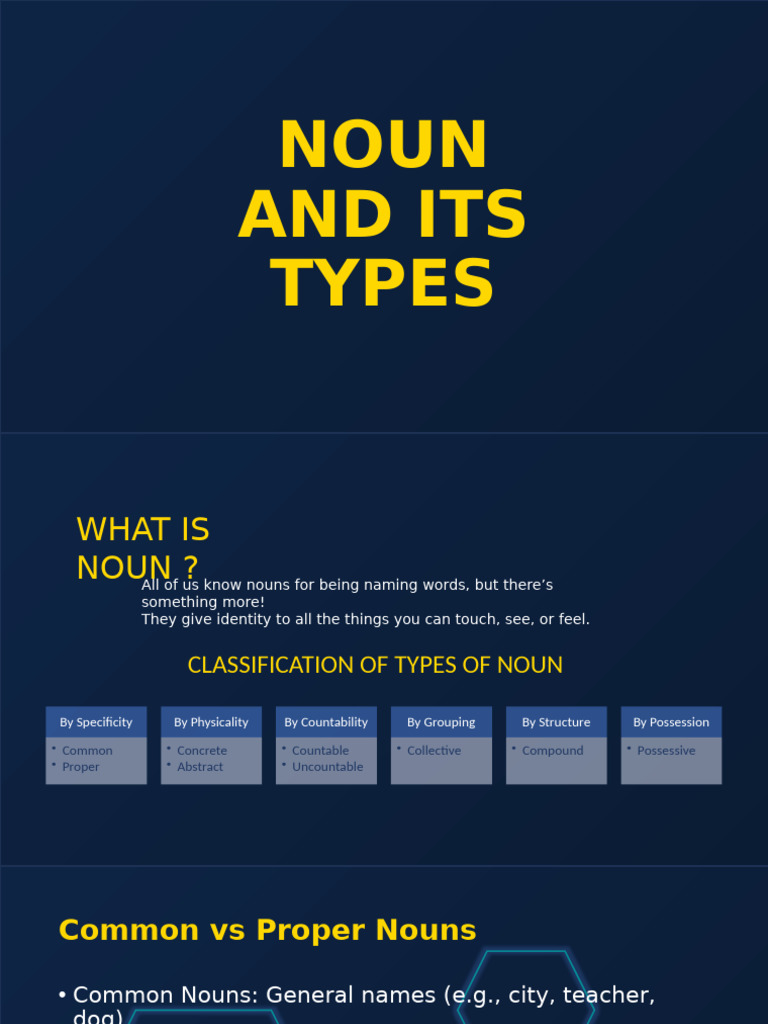 Final Updated Presentation On Noun | PDF