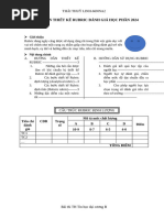 Phiếu Đánh Giá Theo Tiêu Chí Rubrics | PDF