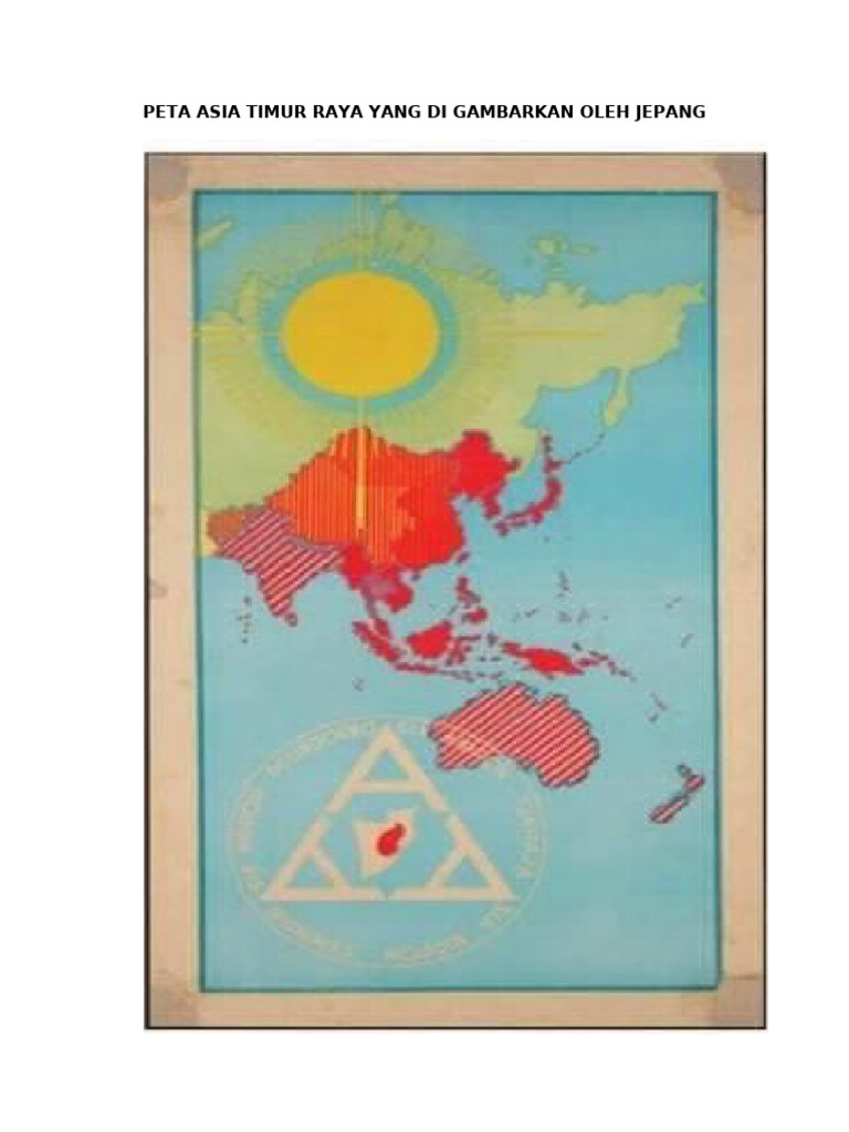 Peta Asia Timur Raya Yang Di Gambarkan Oleh Jepang | PDF