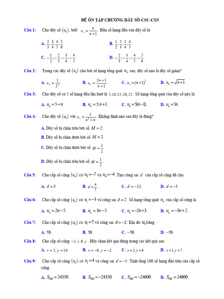 CSC CSN Đáp Án | PDF