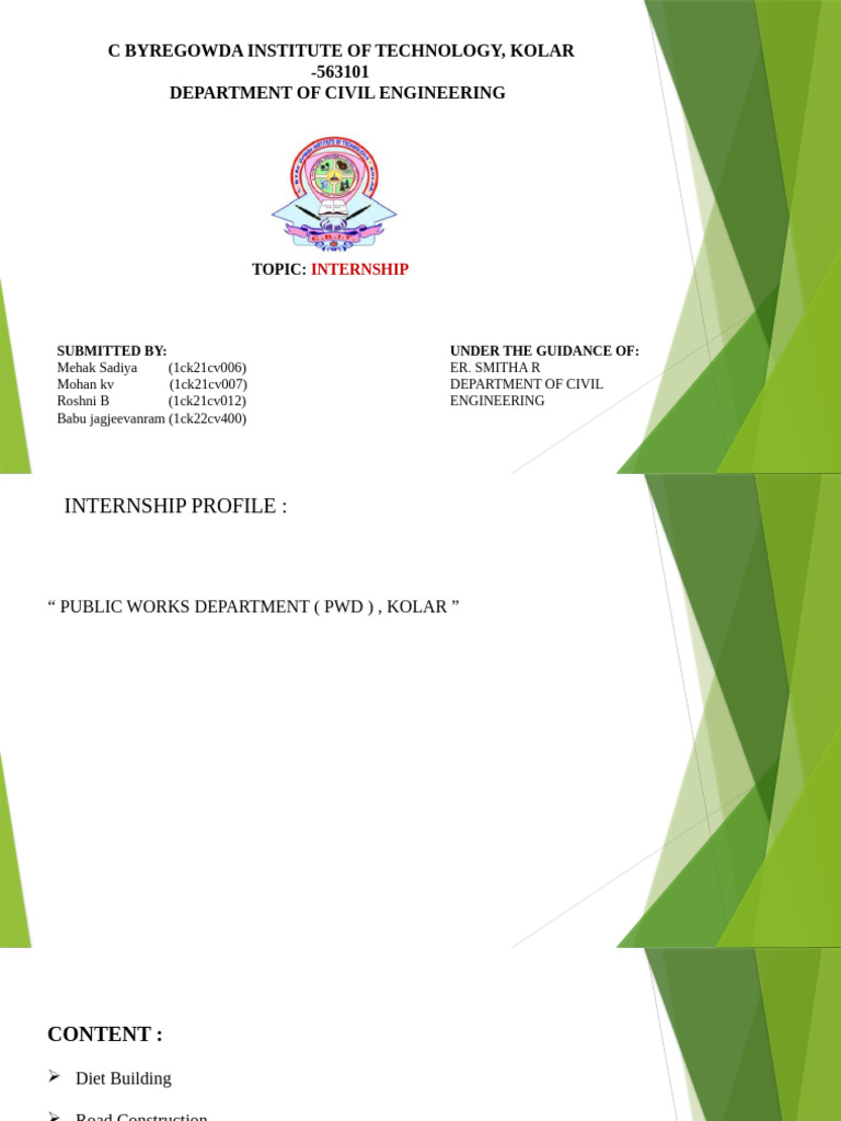 Internship ppt | PDF | Concrete | Structural Engineering