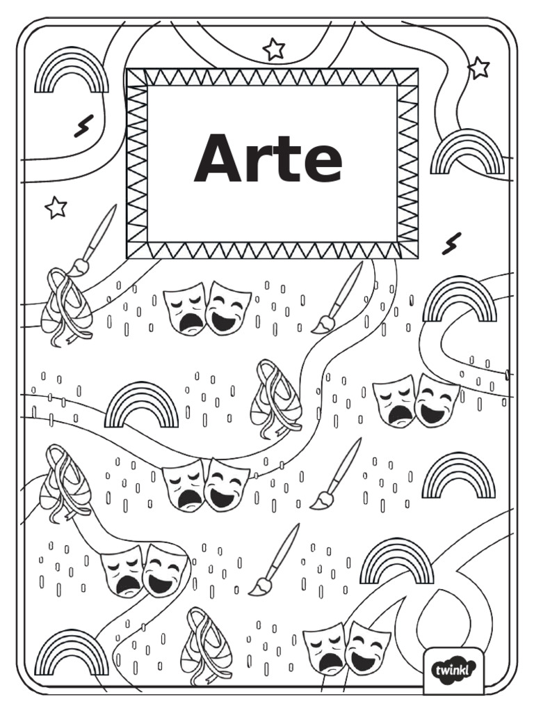 Caratulas-Para-Colorear - PORTADA CUADERNOS | PDF