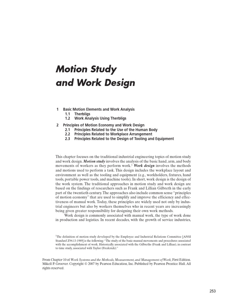 Motion Study and Work Design | PDF | Printed Circuit Board | Chair